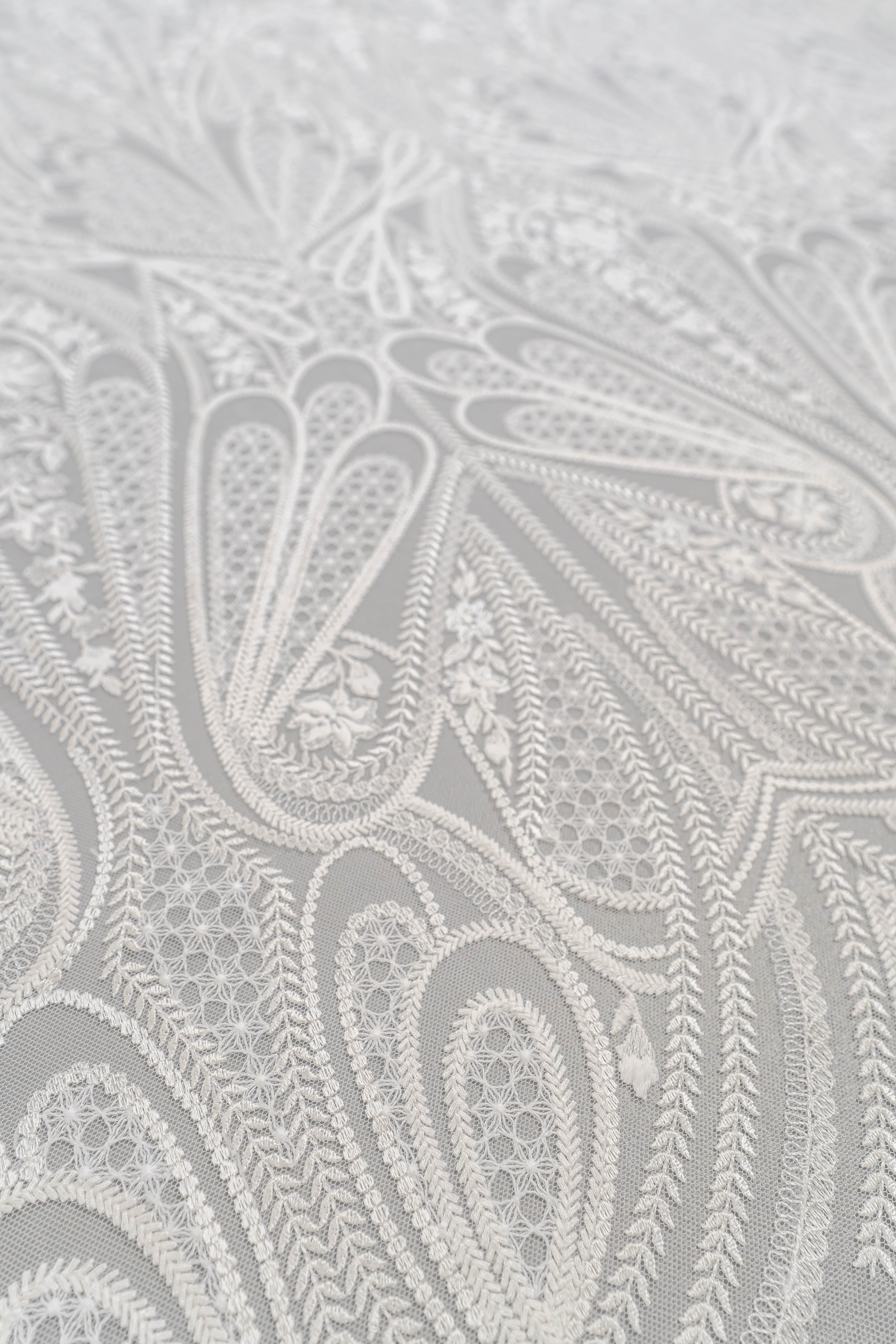Embroidered bridal lace, bridal lace, French lace – Couture Lace